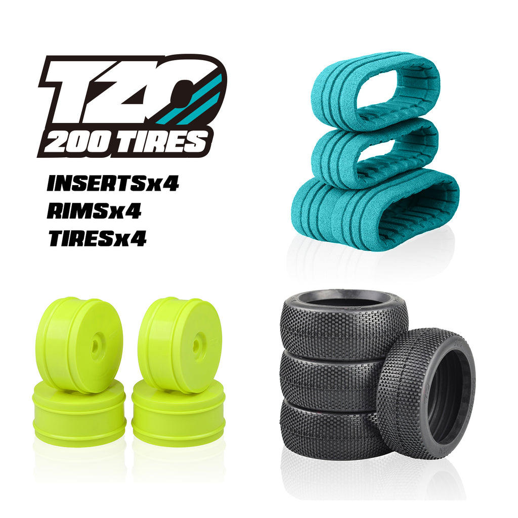 201 Clay Car Set Non-Glued (Tires + Inserts + Rims) – TZOTIRES